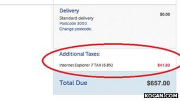 World's first 'tax' on Microsoft's Internet Explorer 7 - BBC News