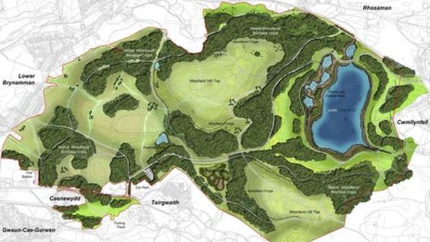 East Pit and Margam mines regeneration plans on show - BBC News