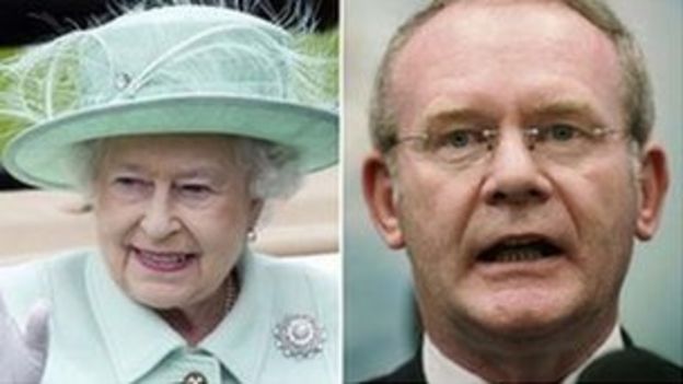 Handshake symbolises Northern Ireland's new politics - BBC News
