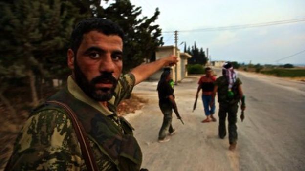 The Syrian civilians who became rebel fighters - BBC News
