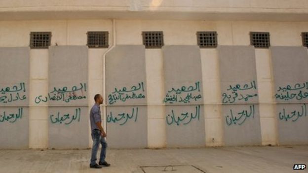 Libyans in first Abu Salim jail massacre remembrance - BBC News