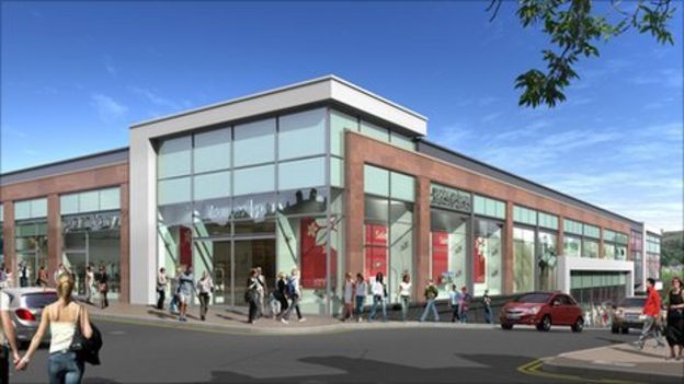 Pontypridd's Taff Vale shopping centre 'progress' after delays - BBC News