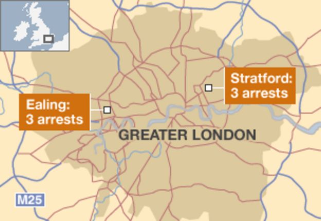 Six arrested in London anti-terror operation - BBC News