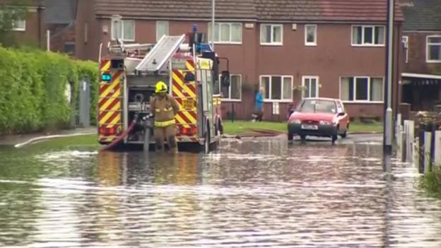 Airmyn flood defence scheme to protect 170 home complete - BBC News