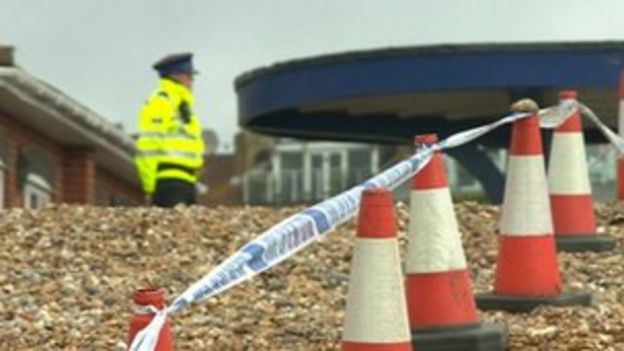 Beach torso: Lower half of body found at Southsea - BBC News