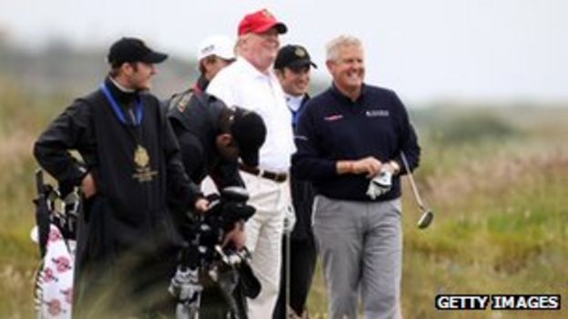 Donald Trump tees off to launch Menie Estate golf course - BBC News