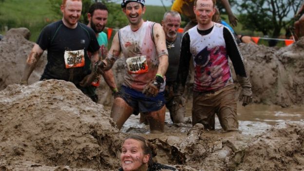 In pictures: Tough Mudder at Drumlanrig Castle - BBC News