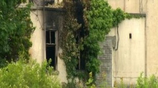 Old hospital site in Downpatrick 'magnet for vandals' - BBC News