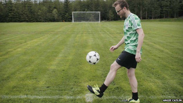 London 2012: Selkirk forest football pitch ready to go - BBC News