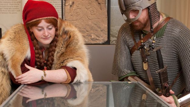 Viking life explored at Valhalla exhibition in Peel - BBC News