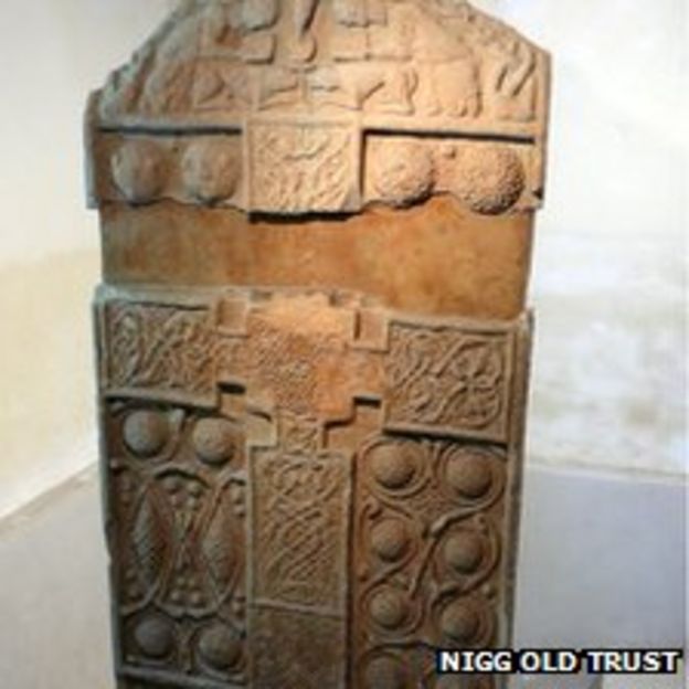 Work starts on Easter Ross's Nigg cross-slab - BBC News