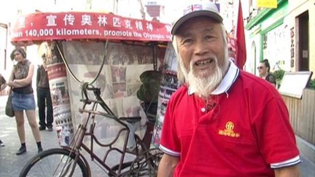 Chen Guanming: The Olympic Chinese rickshaw rider's farewell to England ...
