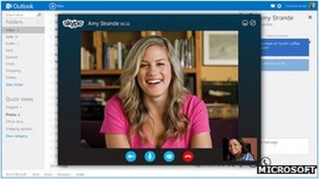 Skype now available for Outlook.com for users in the UK - BBC News