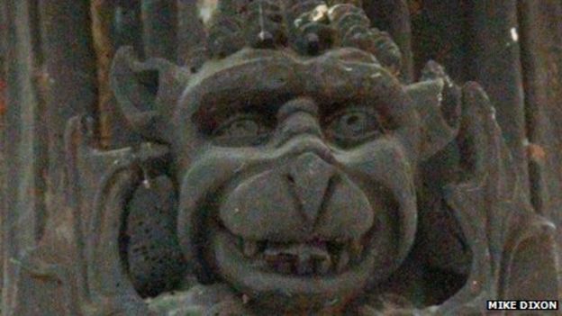 'Forgotten' grotesques discovered in medieval church - BBC News