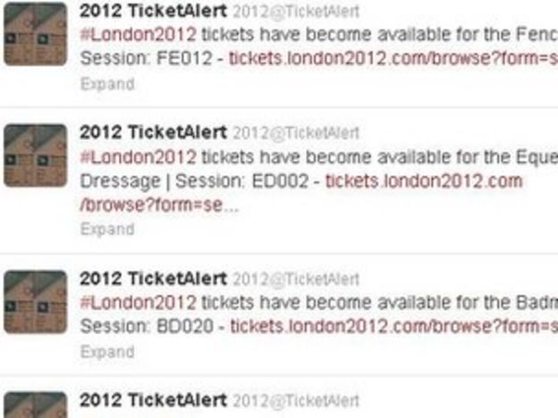'Shock' as Olympic ticket alert feed is blocked - BBC News