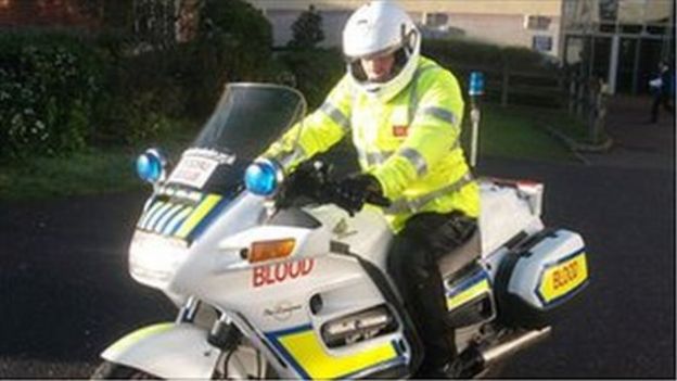 Blood bikes take to the road in Dumfries and Galloway - BBC News