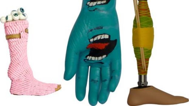 Spare Parts exhibition turns prosthetic limbs into works of art - BBC News