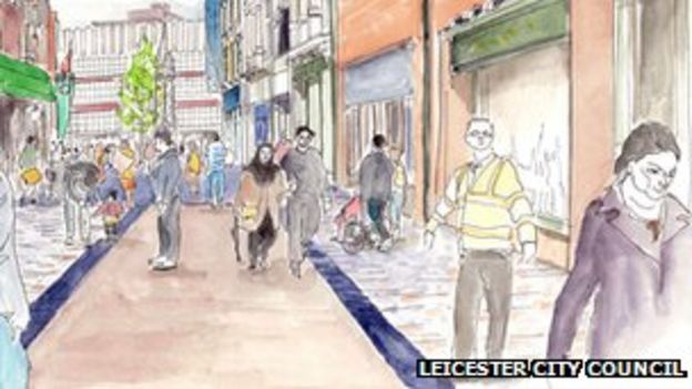 Jubilee Square and Leicester city centre plans unveiled - BBC News