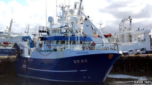 Six rescued as Banff boat Audacious sinks in North Sea - BBC News