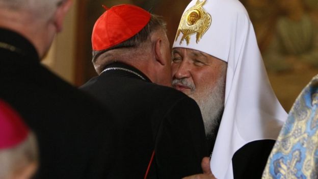 Pope and Russian patriarch edge towards warmer relations - BBC News