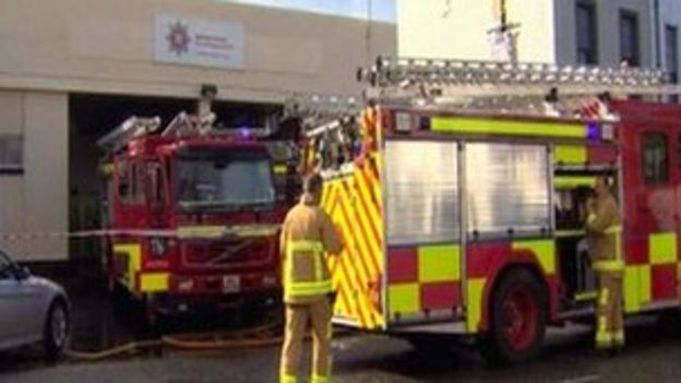 Police to probe fire at Limavady fire station - BBC News