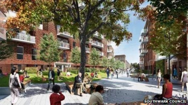 Heygate Estate residents fight compulsory purchase order - BBC News