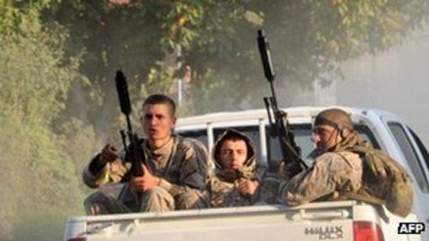 Georgian army operation on Russian border leaves 14 dead - BBC News