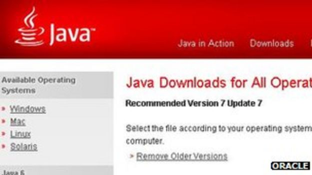 Oracle issues patch for Java loopholes - BBC News