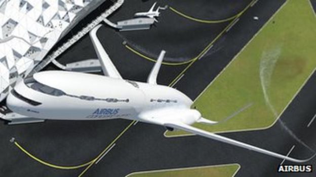 Airbus details Smarter Skies vision for planes in 2050 - BBC News