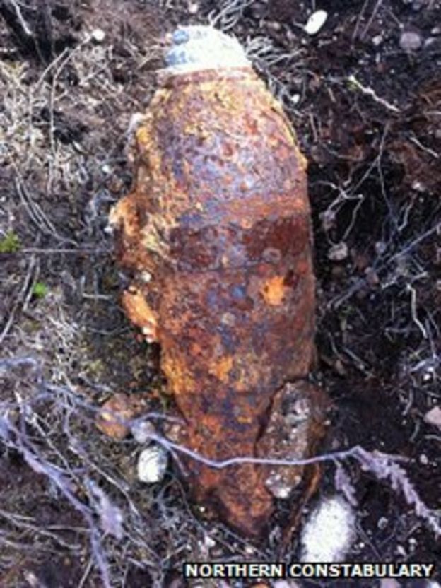 WWII bomb found near Cawdor in controlled explosion - BBC News