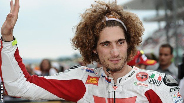 Marco Simoncelli: MotoGP remembers late rider in Misano - BBC Sport
