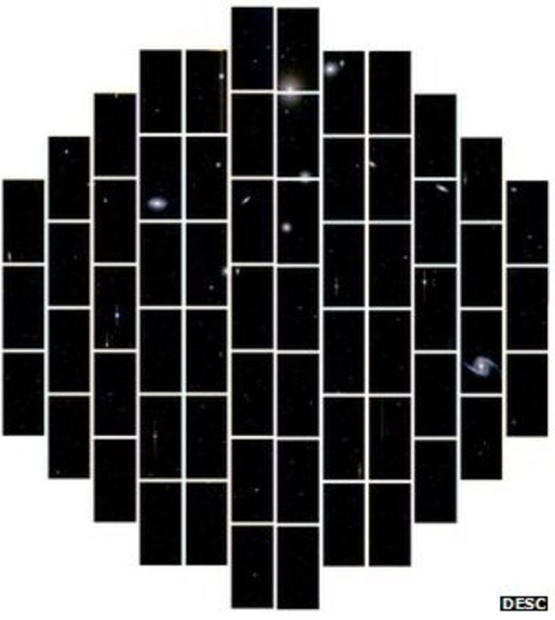 Dark energy camera snaps first images ahead of survey - BBC News