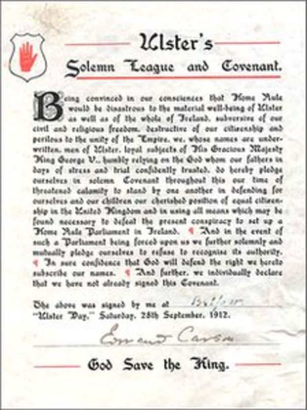 Fighting to stay British: The strange history of the Ulster Covenant ...