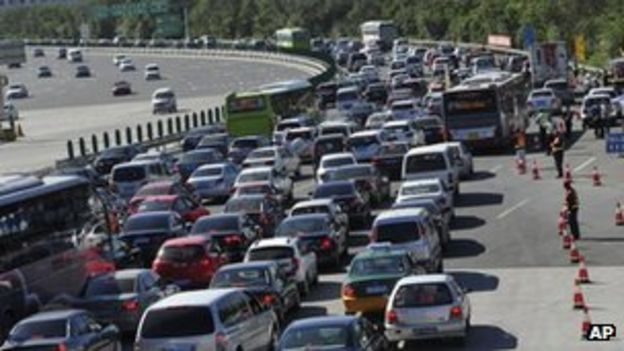 China morning round-up: Holiday traffic jams - BBC News