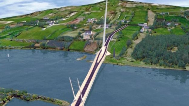Narrow Water: Micheál Martin launches tender to build bridge - BBC News