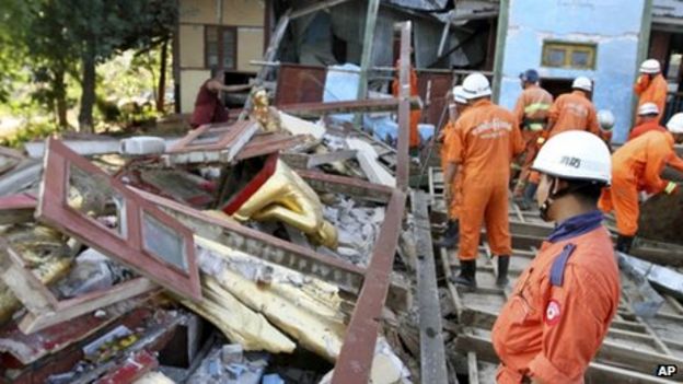 Burma earthquake: At least 26 now dead and 10 missing - BBC News