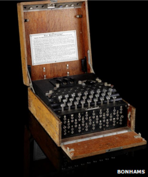 Enigma coding machine beats auction estimate in London - BBC News