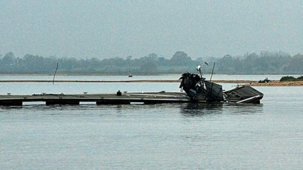 Brightlingsea Harbour barge pontoon crash causes at least £30,000 of ...