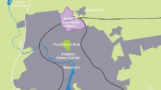 Master plan for 3,500-home Ipswich Garden Suburb backed - BBC News