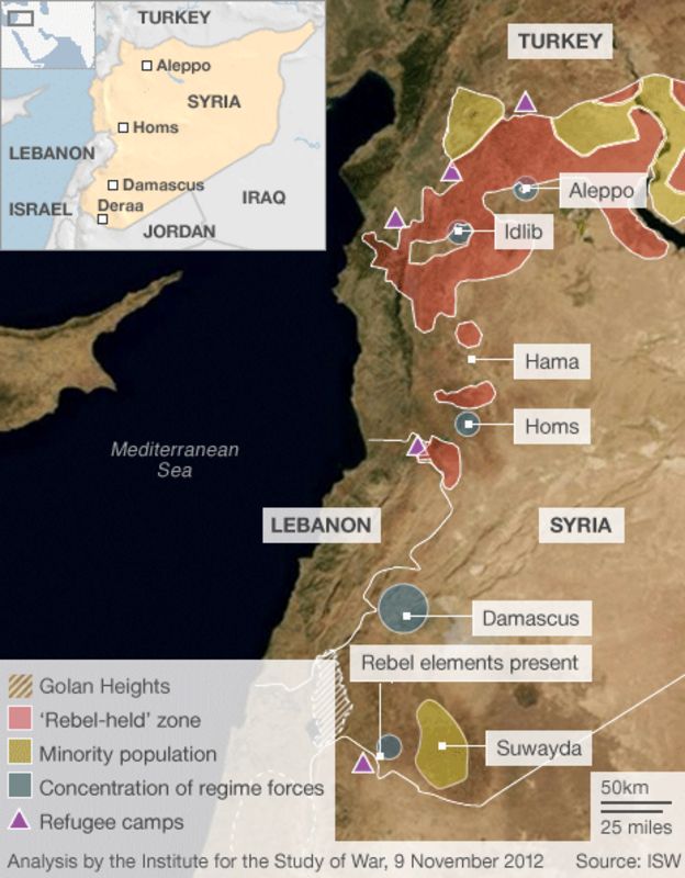 Syria: Mapping the insurgency - BBC News