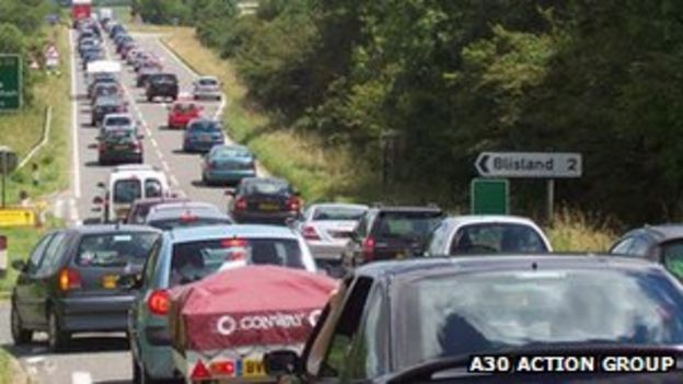 A30 section in Cornwall to be dualled - BBC News