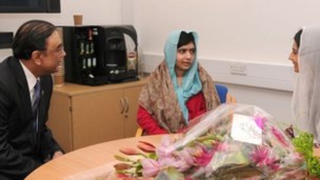 Malala Yousafzai leaves Queen Elizabeth Hospital - BBC News