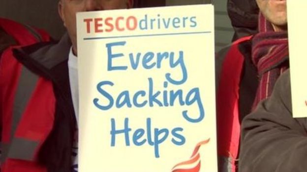 Tesco and former Stobart drivers end long-running dispute - BBC News