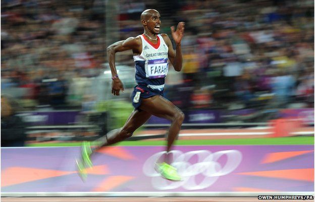 Picture power: Running for gold - BBC News