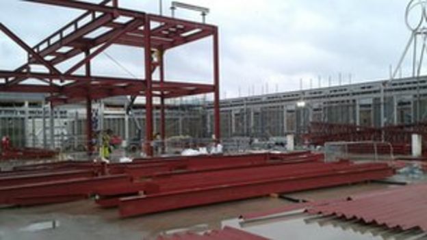 Gloucester building partly demolished for cinema - BBC News