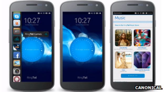 Ubuntu operating system comes to Android smartphones - BBC News
