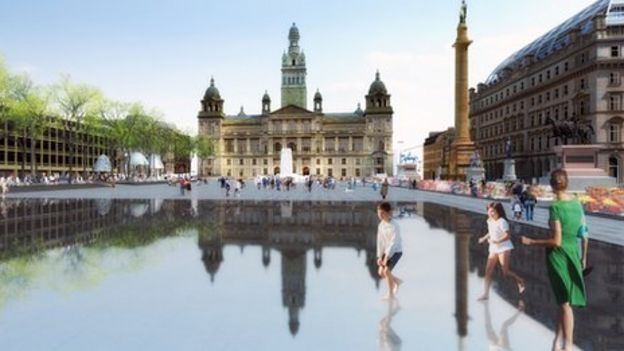 George Square revamp: Six designs on display - BBC News