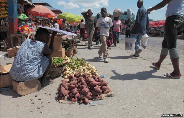 Inside Haiti's Iron Market - BBC News