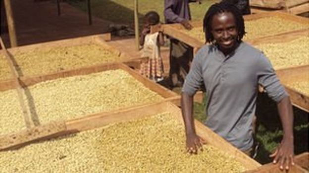 African coffee champion takes on Uganda challenge - BBC News