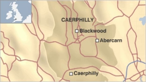 Abercarn Primary School bus slips down embankment - BBC News